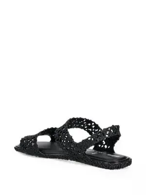 Melissa Crochet-effect Slingback Sandals