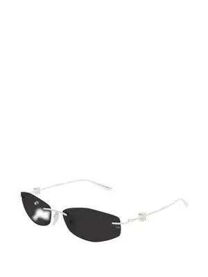 Balenciaga Nano Rimless Geometric-frame Sunglasses