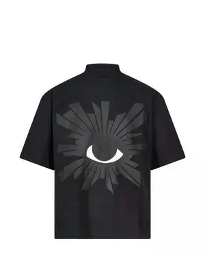 HOUSE OF ERRORS All-seeing Eye-patch High-neck T-shirt - Black