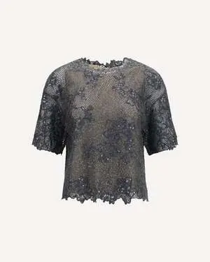 Brunello Cucinelli Sequined Crewneck Top Femae