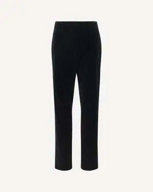 Khaite Ryden Cotton-velvet Pants