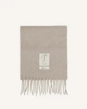 Jacquemus Cavallo Fringed Scarf - Beige