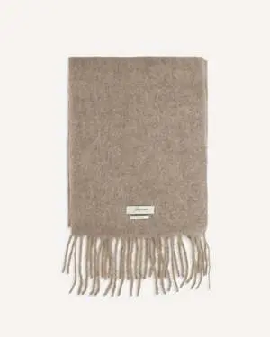 Jacquemus Carro Fringed Scarf - Beige