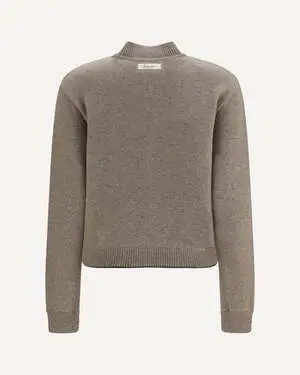 Jacquemus La Maille Cashmere Creweck Sweater - Beige