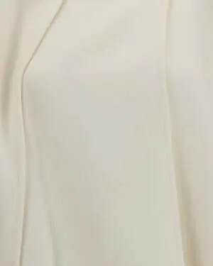 Alaïa Wool Coat With Scarf - White
