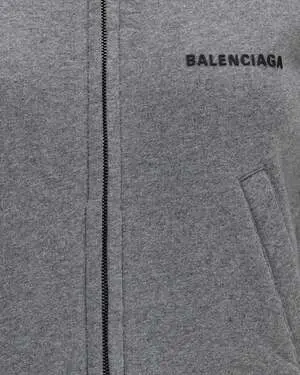Balenciaga Fitted Zip-up Hoodie Feale