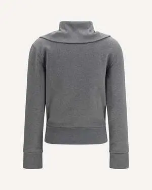 Balenciaga Fitted Zip-up Hoodie Femae - Grey