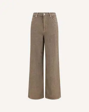 GANNI Lari Neppy Denim Jeans - Brown