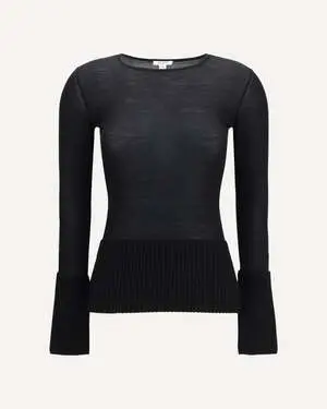 Alaïa Merino Wool Crewneck Top