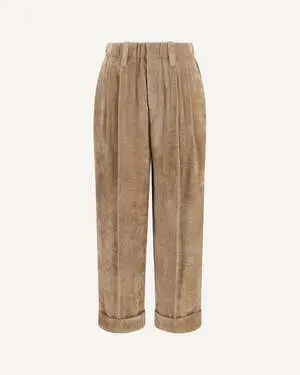 Brunello Cucinelli Corduroy Tailored Pants - Brown
