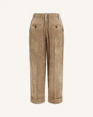 Brunello Cucinelli Corduroy Tailored Pants - Brown