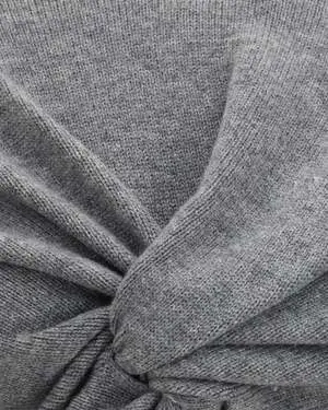 Balenciaga Ruched Crewneck Sweater Feale - Grey