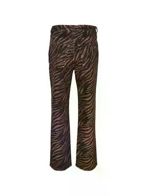 Rag & Bone Miramar Zebra-print Flared Trousers