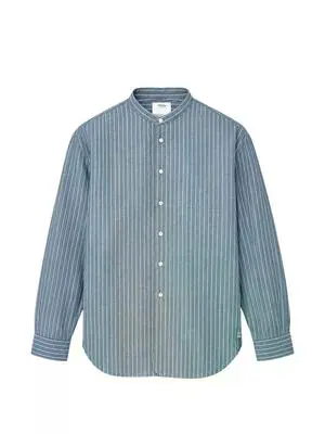 Visvim Ingall Vertical-stripe Shirt - Blue