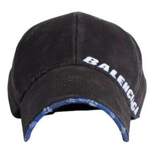 Balenciaga Tilted Typo Cap - Black