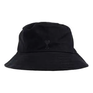 AMI Paris Ss26 De Coeur Bucket Hat - Black