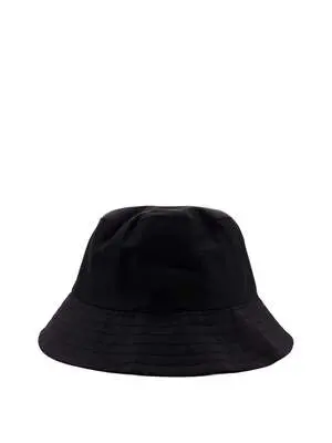 AMI Paris Ss26 De Coeur Stud Bucket Hat 'black Silver