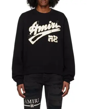 Amiri Logo Round Neck Sweater