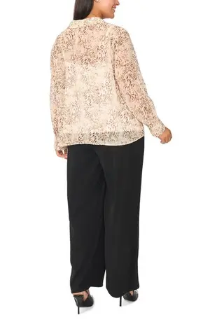 Halogen Hidden Placket Button Down Shirt
