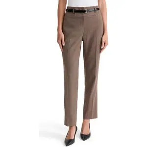 KASPER Belted Slim Leg Pants