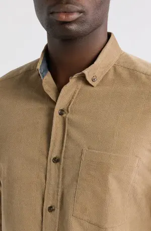 Johnston & Murphy Sherwood Corduroy Button-down Shirt