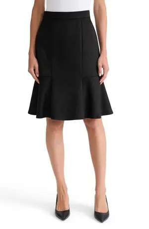 KASPER Flared Hem Skirt