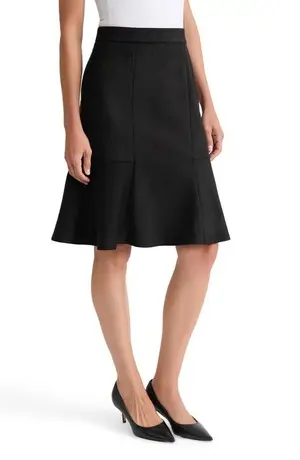 KASPER Flared Hem Skirt