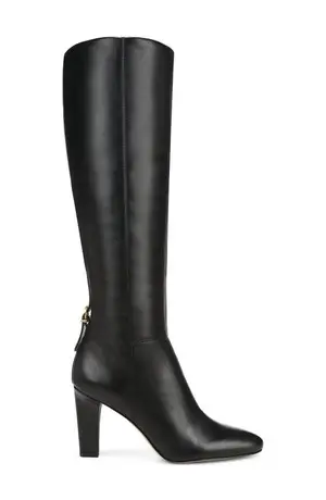 Franco Sarto Janiya Leather Knee High Boot - Black