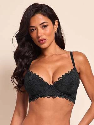 Victoria's Secret Adore Me Laurelyne Plunge Bra - Black