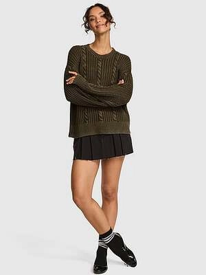 Pink Not Your Boyfriend’s Boxy Sweater - Green