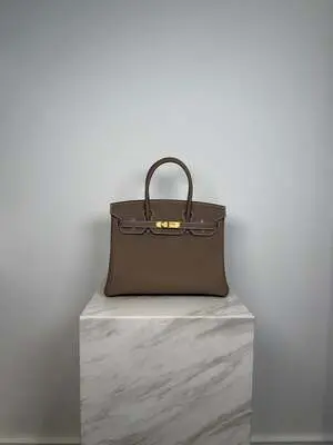 Hermès Birkin Etoupe Togo Gold Hardware - Grey