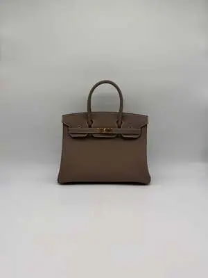 Hermès Birkin Etoupe Togo Gold Hardware - Grey