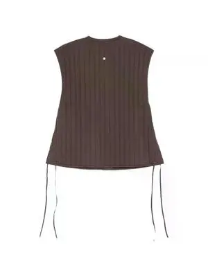 SAMUEL GUÌ YANG Quilted Frog-fastening Top