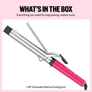 BABYLISSPRO Limited Edition Hot Pink Extended-barrel Curling Iron