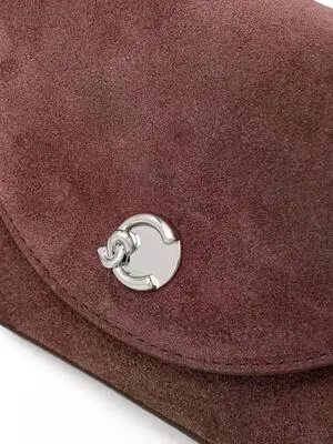 COCCINELLE Nikla Suede Logo-plaque Shoulder Bag