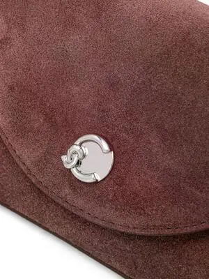 COCCINELLE Nikla Suede Logo-plaque Shoulder Bag