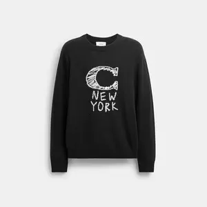 COACH OUTLET Scribble Signature Sweater