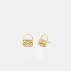 COACH Pavé Tabby Stud Earrings