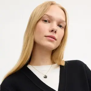 COACH Signature Resin Pendant Necklace