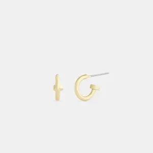 COACH Mini Hoop Earrings - Gold