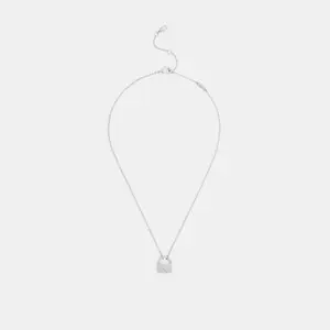 COACH Pavé Tabby Pendant Necklace