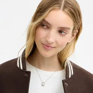 COACH Pavé Tabby Pendant Necklace