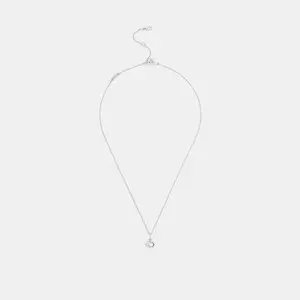 COACH Signature Solitaire Pendant Necklace