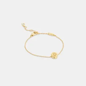 COACH Tea Rose Solitaire Linear Bracelet