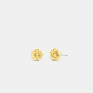 COACH Tea Rose Stud Earrings