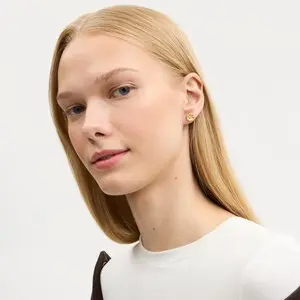 COACH Tea Rose Stud Earrings