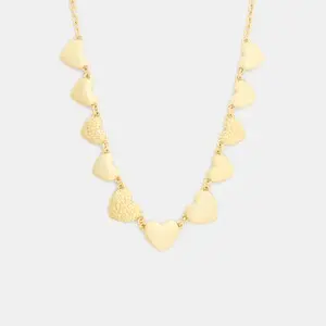 COACH Signature Heart Statement Necklace - Gold