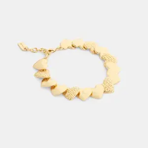 COACH Signature Heart Bracelet - Gold