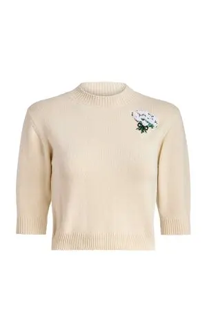 MARKARIAN Posy Floral Cashmere Sweater