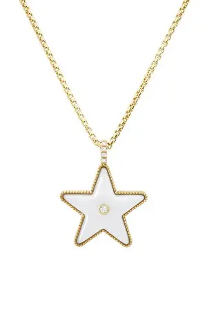 SIG WARD Star Power Mother Of Pearl And Diamond Necklace - White